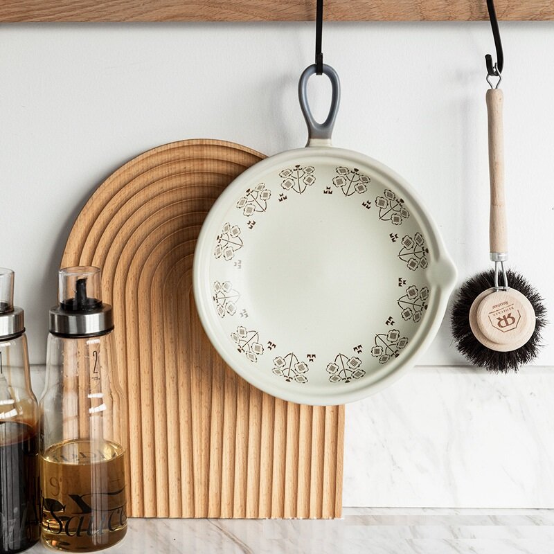 Керамическая сковорода с принтом