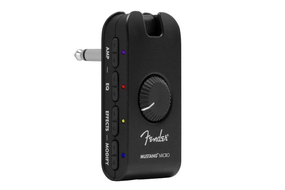 Микроусилитель электрогитары для наушников Fender Mustang™ Micro - 12 кабсимов, 12 комбинаций эффектов, эквалайзер, bluetooth, usb-интерфейс, обновляемая прошивка