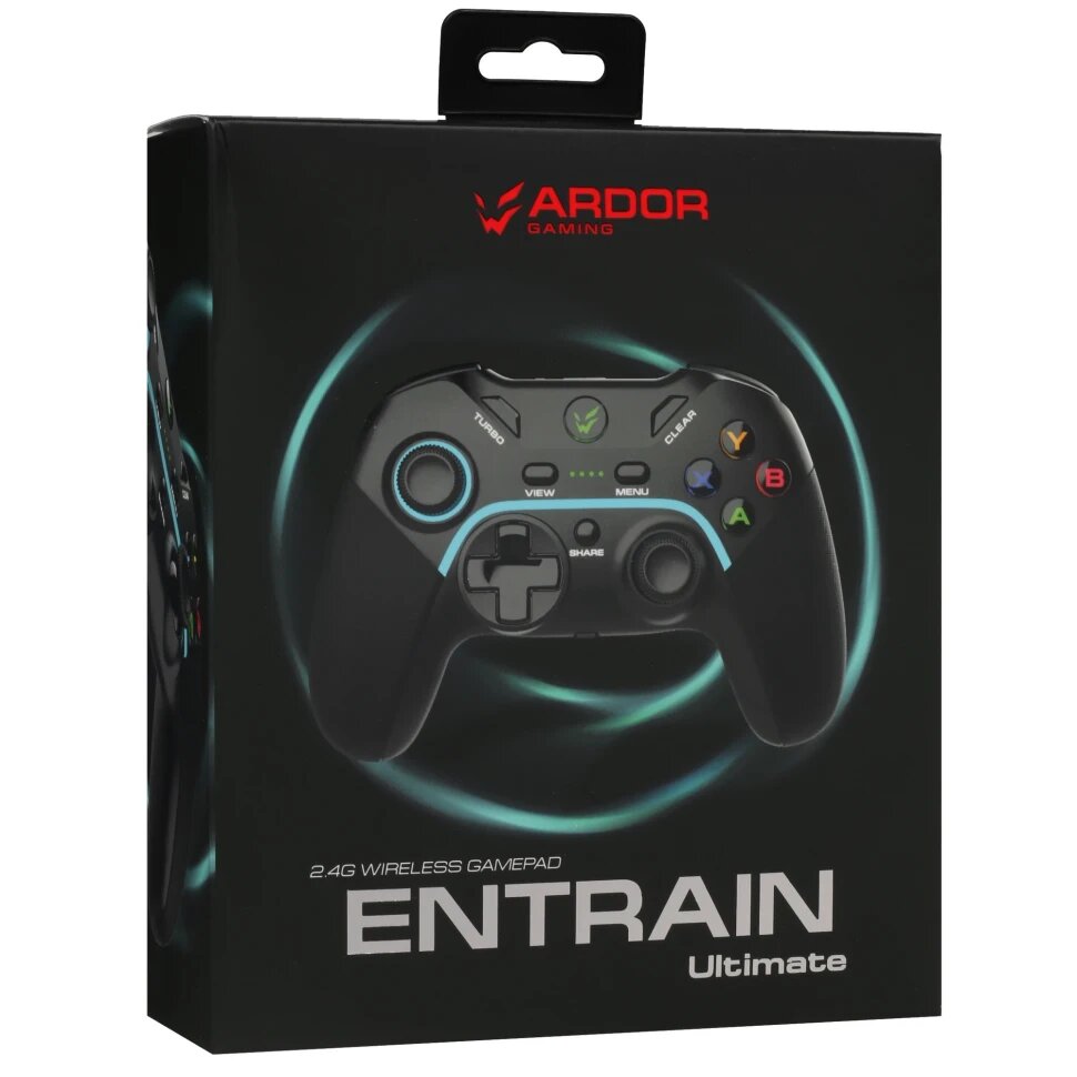 Геймпад беспроводной ARDOR GAMING Entrain Ultimate, for PC, PlayStation 3, черный