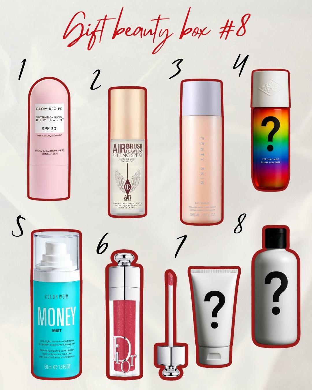 Подарочный набор декоративной косметики Beauty Icons, 037 intense rose/ Milky Fat Water