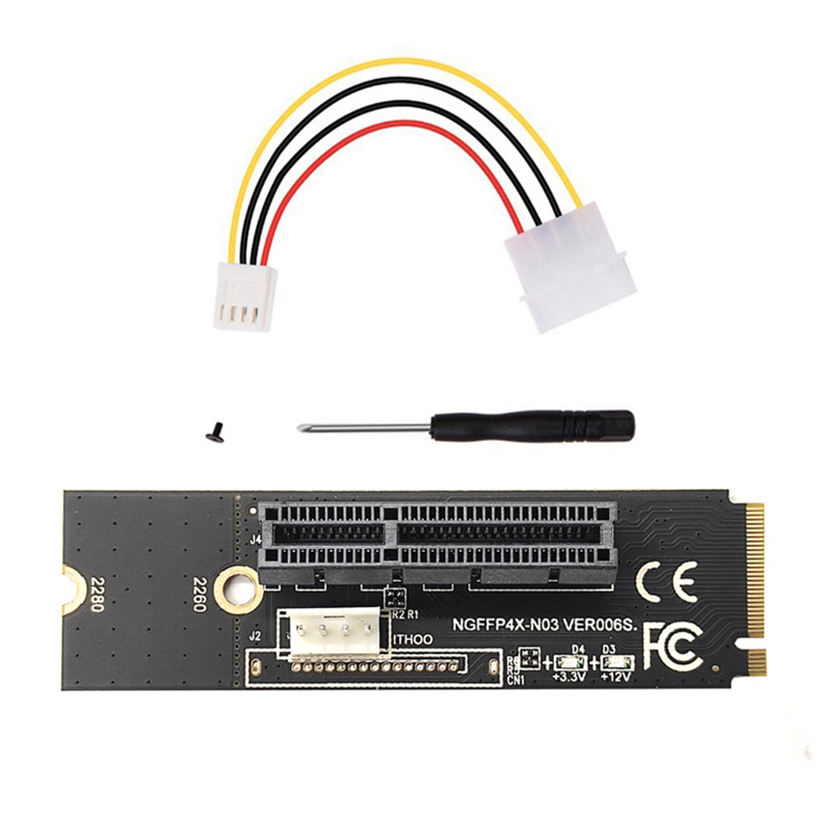 Для M.2 NGFF на PCI-E 1X 4X Riser Card M2 для M для передачи ключа на PCIe X4 со светодиодным индикатором для PCI для Express 1X на