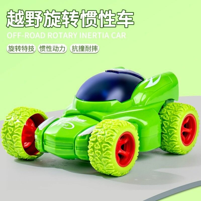 Игрушечная машина для мальчиков с инерционным двусторонним трюком, переворачивающаяся внедорожная с четырьмя колесами детей в возрасте от 0-6 лет
