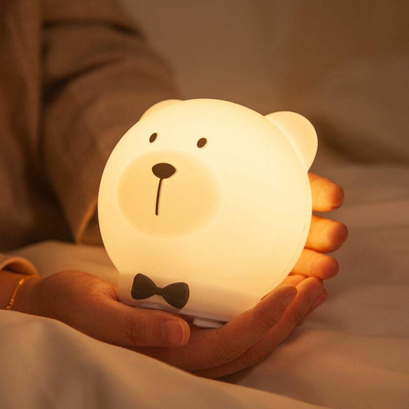 Умный ночник Chao Wei Bear с голосовым управлением (белый, LED)