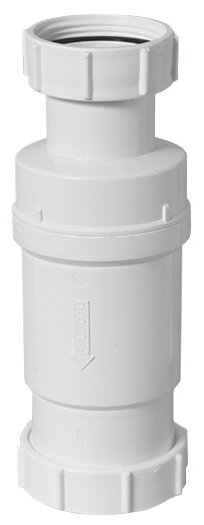 Клапан сливной самозакрывающийся "сухой" сифон вход 1 1/2" выход компрессионный 50 мм (пакет) MRNRV50-PB McAlpine