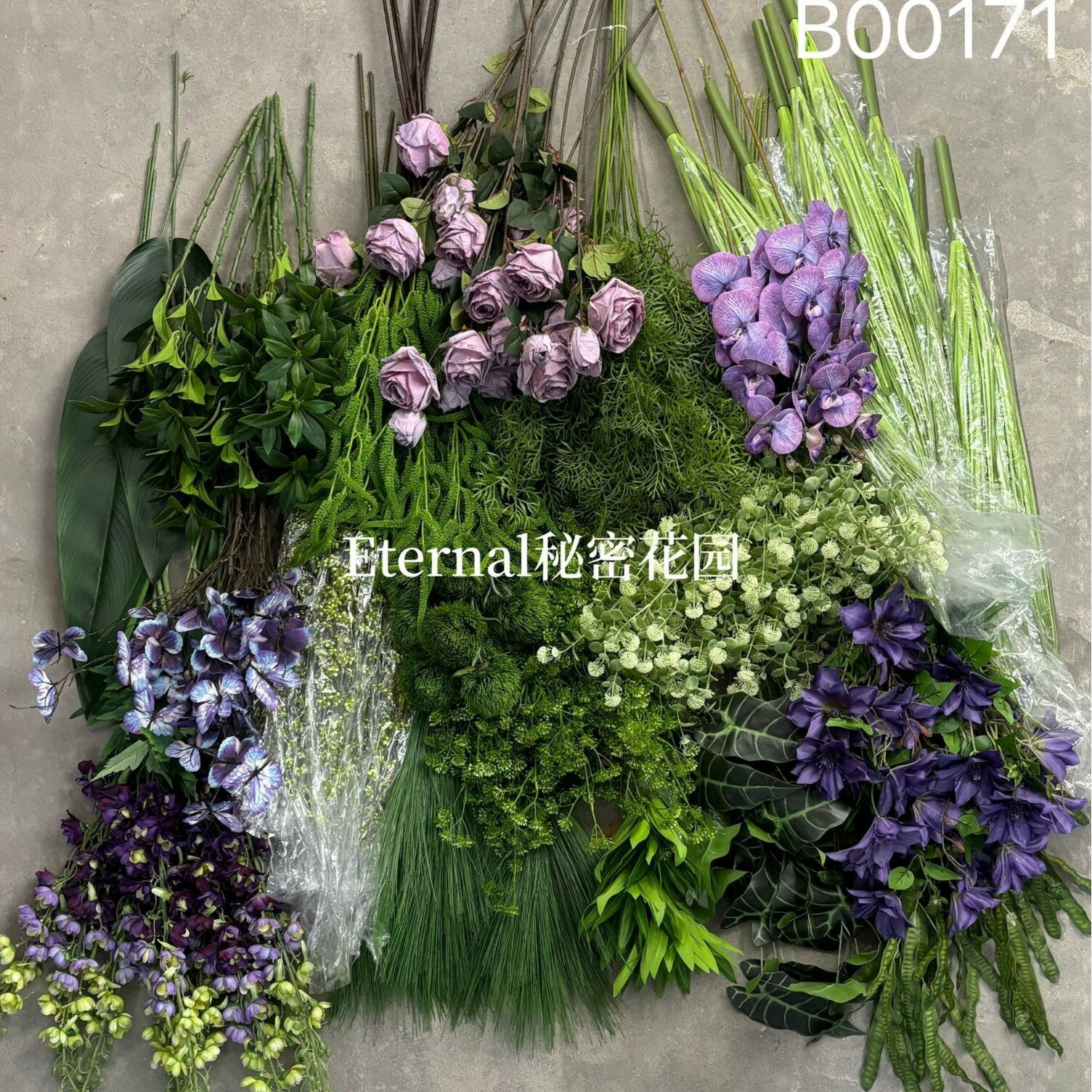 Набор цветочных композиций "Моне", 120 цветов, ручной букет