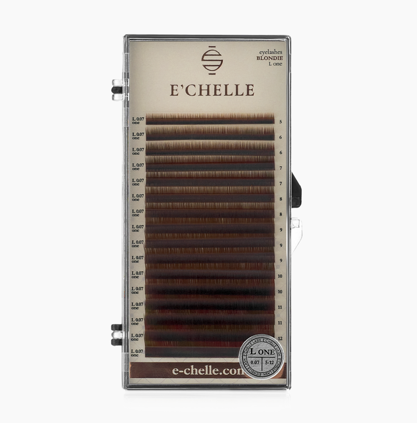 Ресницы коричневые Blondie L one 0.10 5-12мм