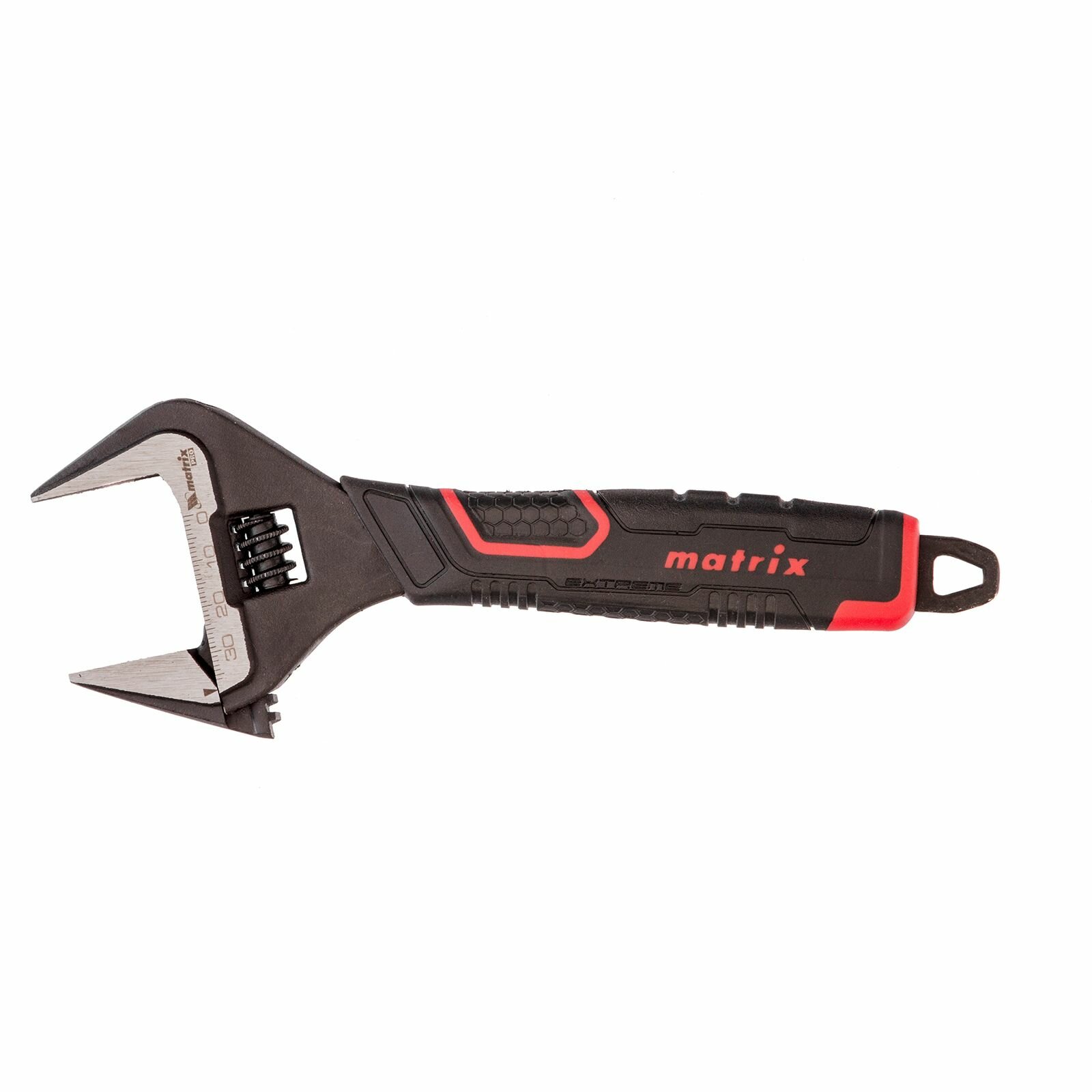 Ключ разводной MATRIX Pro, тонкие губки, фосфатированный, двухкомпонентная рукоятка, 200 мм (15577)