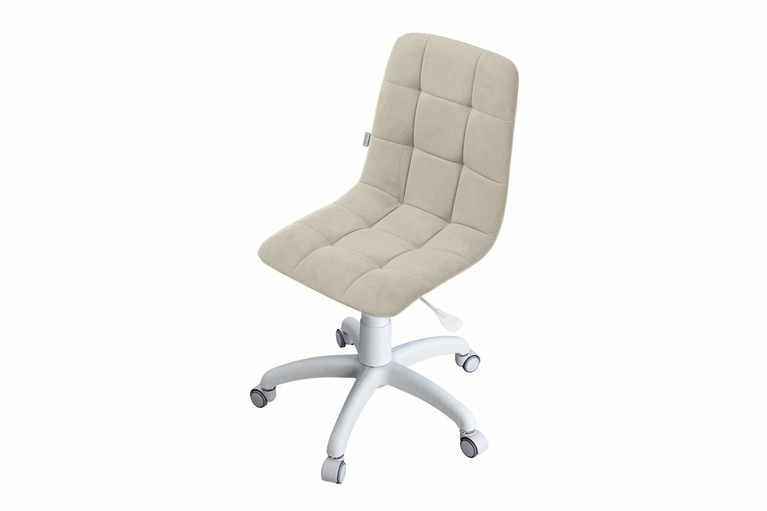 Кресло компьютерное Анри G, 60х84х60 см, регулировка высоты, цвет светло-бежевый, белый