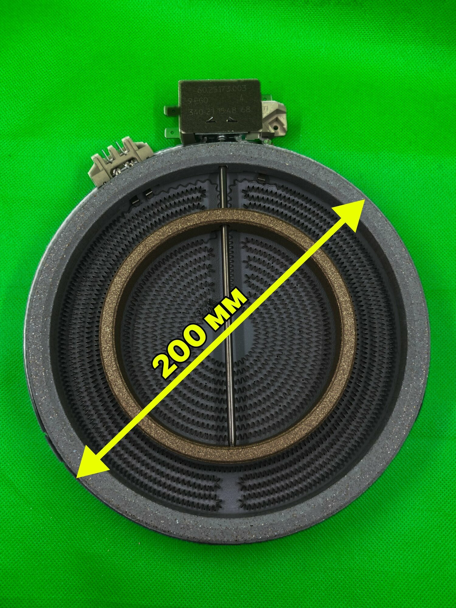Конфорка двузонная 200мм для плиты и варочной поверхности