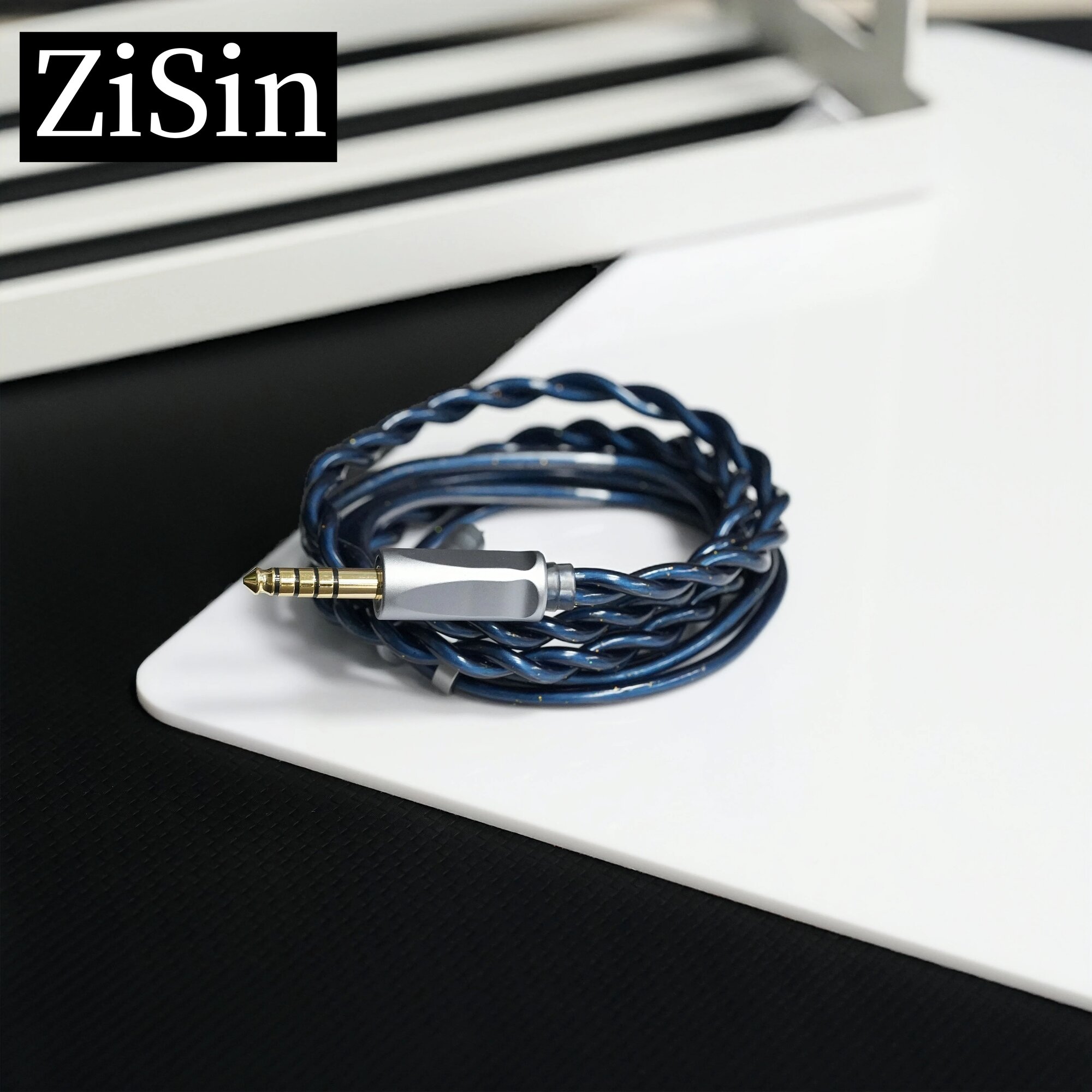 ZiSin 2-core аудиокабель для наушников 4.4мм 4.4mm 0.78 2pin