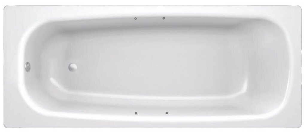 Ванна стальная BLB Universal HG (B55H handles) 150х75 с шумоизоляцией и отверстиями для ручек, сталь 3.5 мм