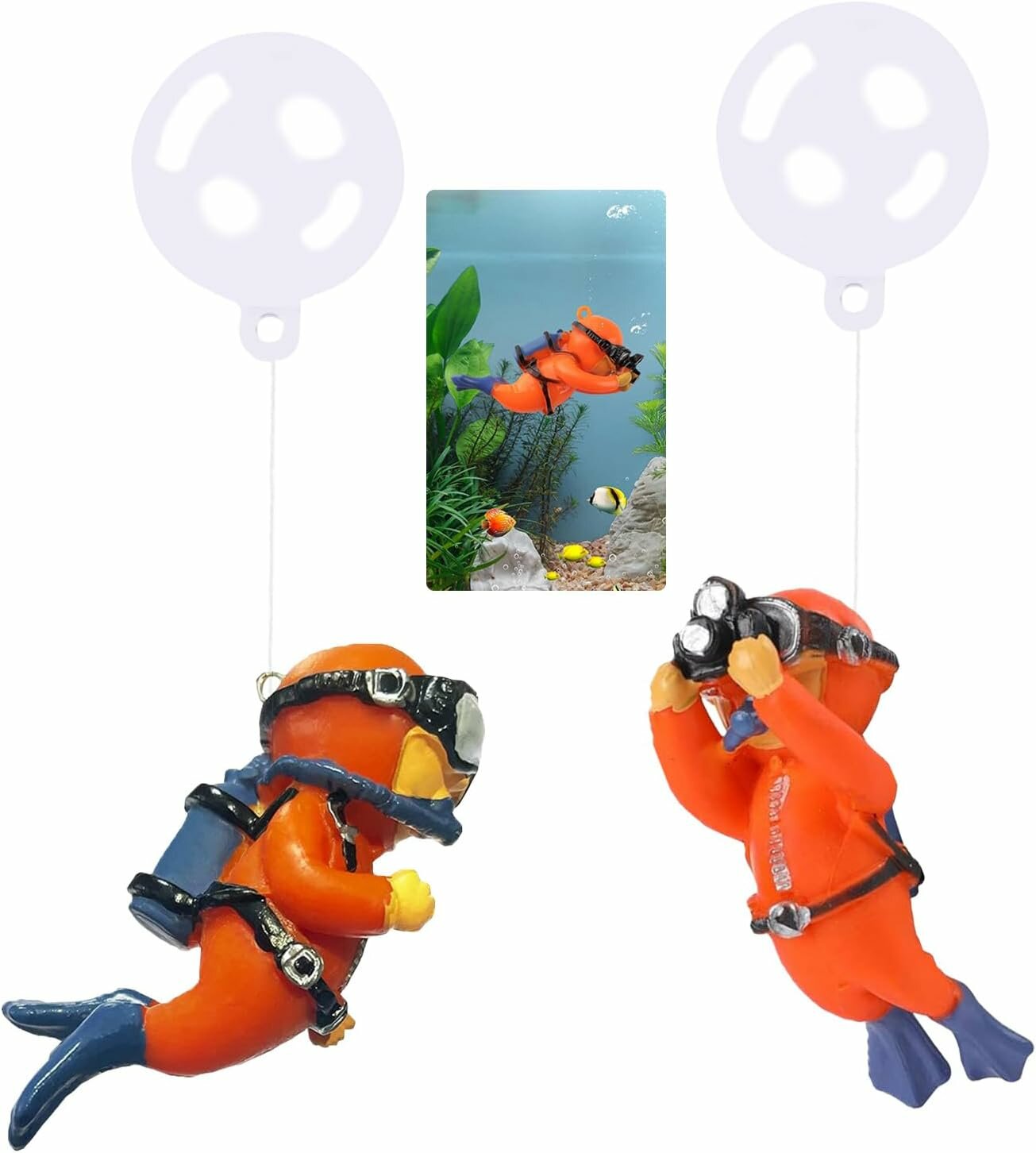 Украшения для акваскейпа в виде аквариума (2 штуки)