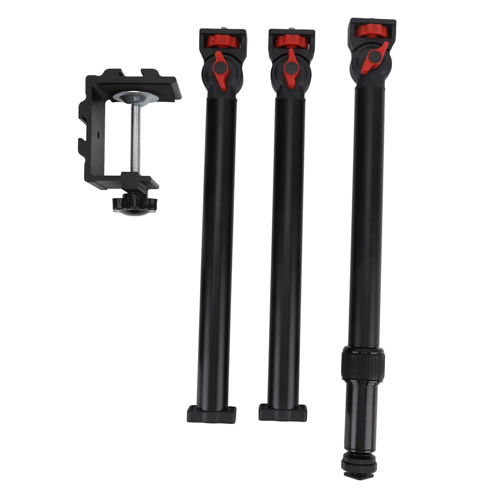 Штатив-держатель для камеры с зажимом и винтом 1/4 дюйма, регулируемый шарнирный кронштейн, универсальный для веб-камеры, проектора, телефона и микрофона.