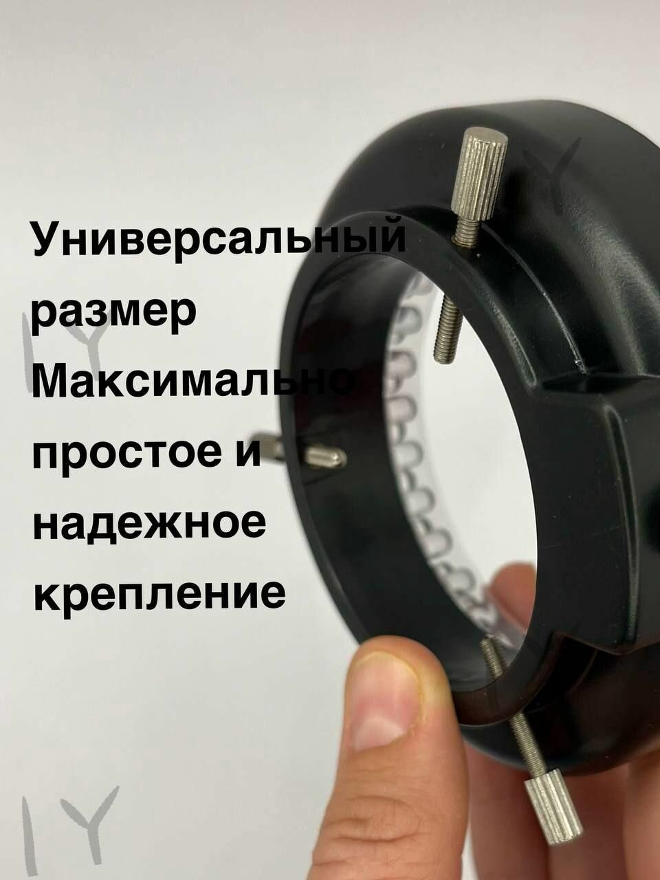 Лампа кольцевая TY-AB60 для микроскопа светодиодная с блоком регулировки
