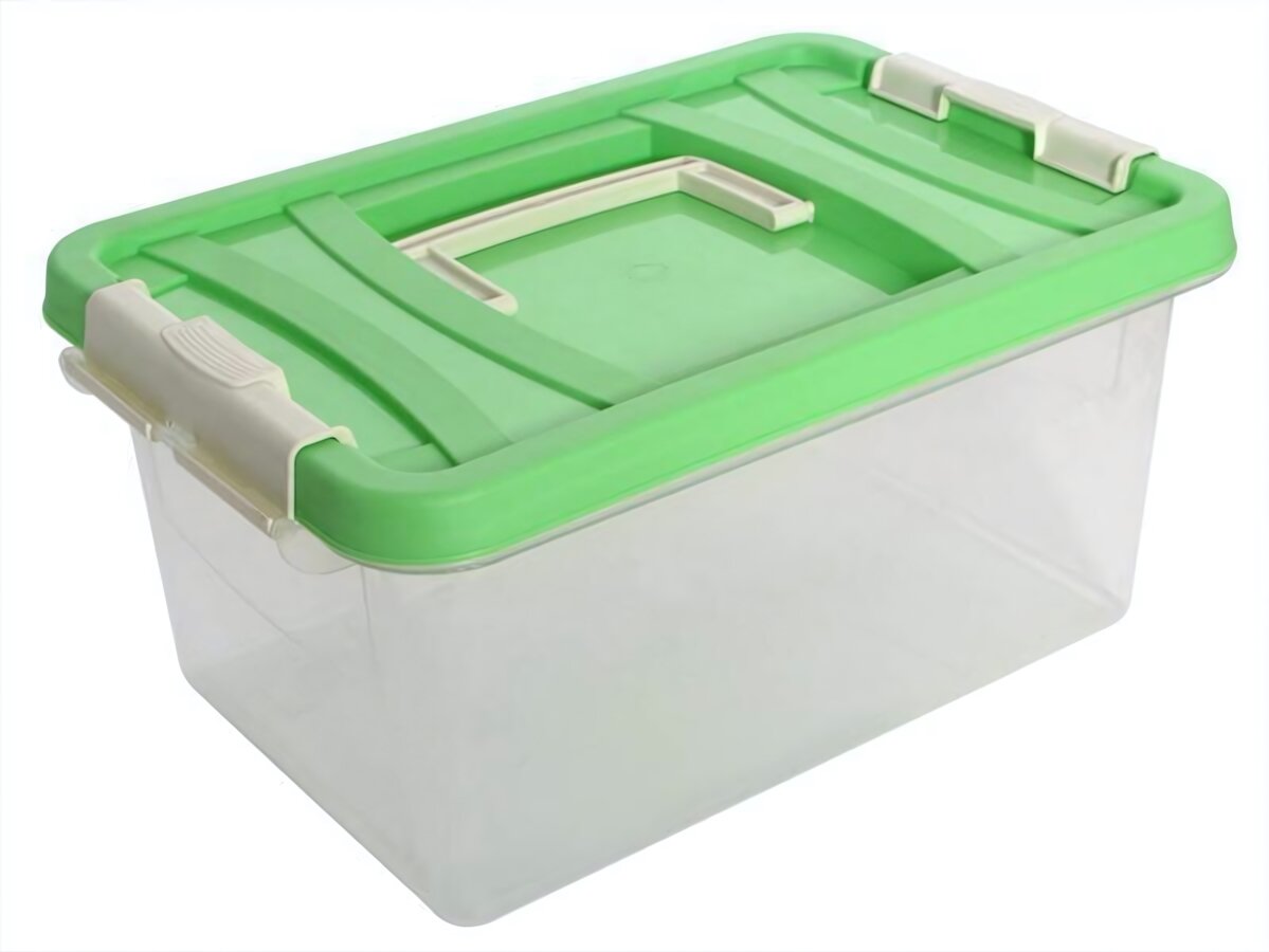 Контейнер для пищевых продуктов 8л, удобный, с крышкой, цвет в ассортименте