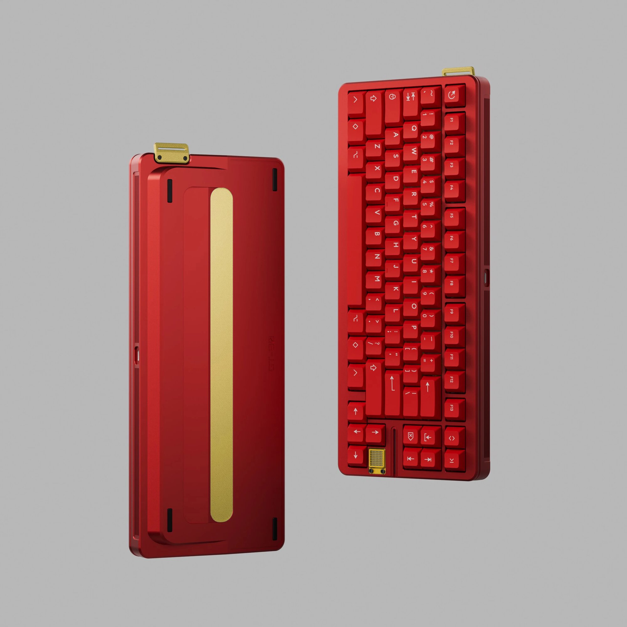 Корпус KBDfans GT-80 для Wooting80 HE, Anodized Red, Layout B