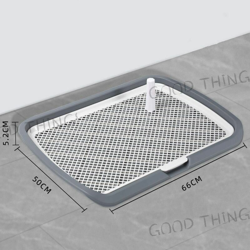 Туалет лоток для собак с сеткой, С колонной, размер 66х50см