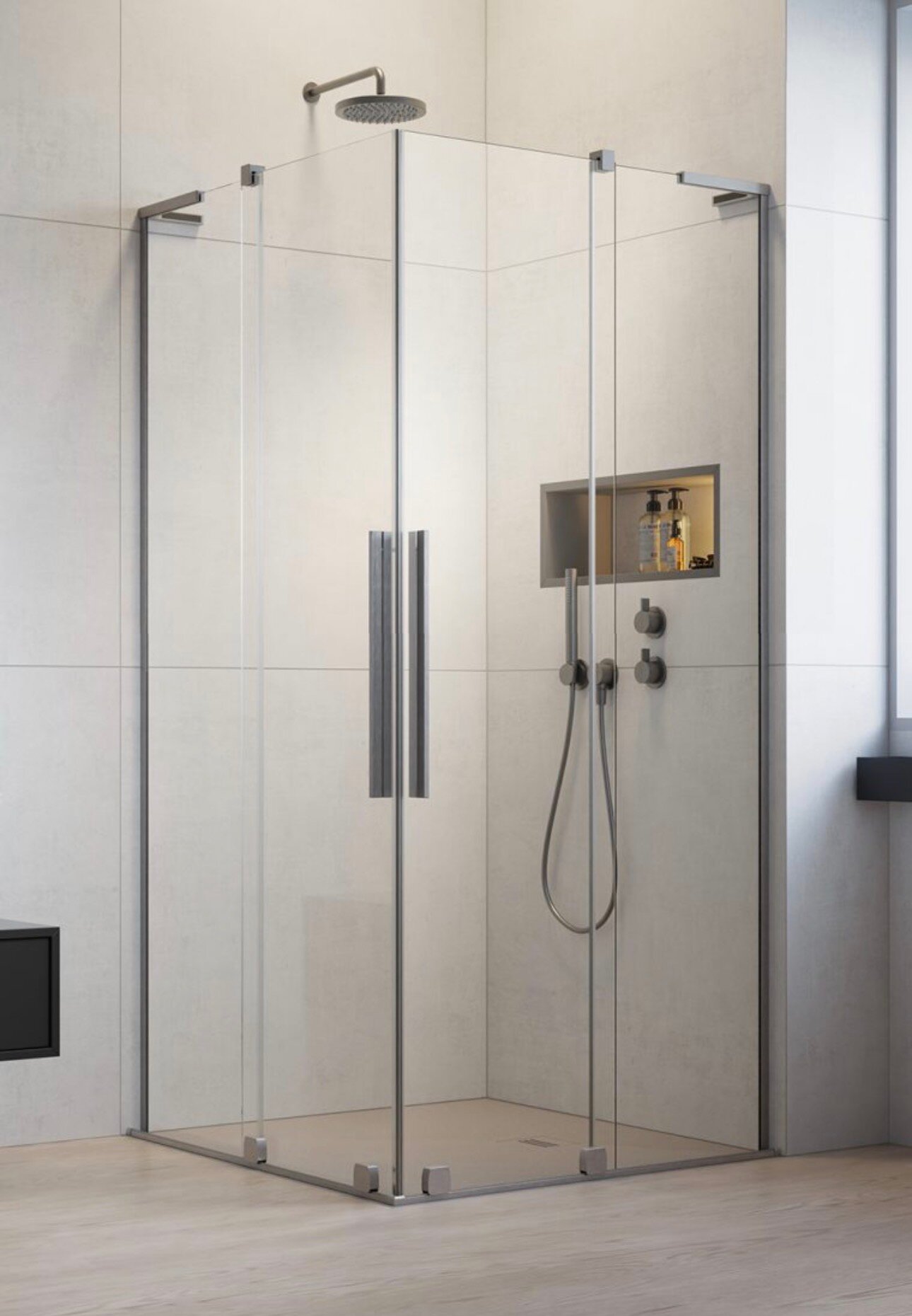 Душевая кабина Radaway FURO SL BRUSHED GUN METAL KDD 200см Х 90 см Х 90 см