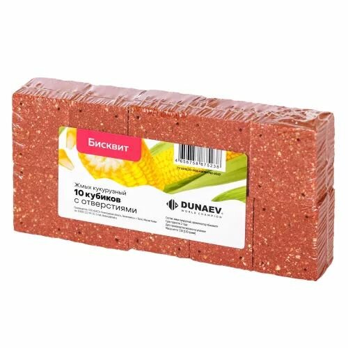 Макуха Dunaev жмых кукурузный / Бисквит 1уп. / 300гр. (10шт. по 30гр.)