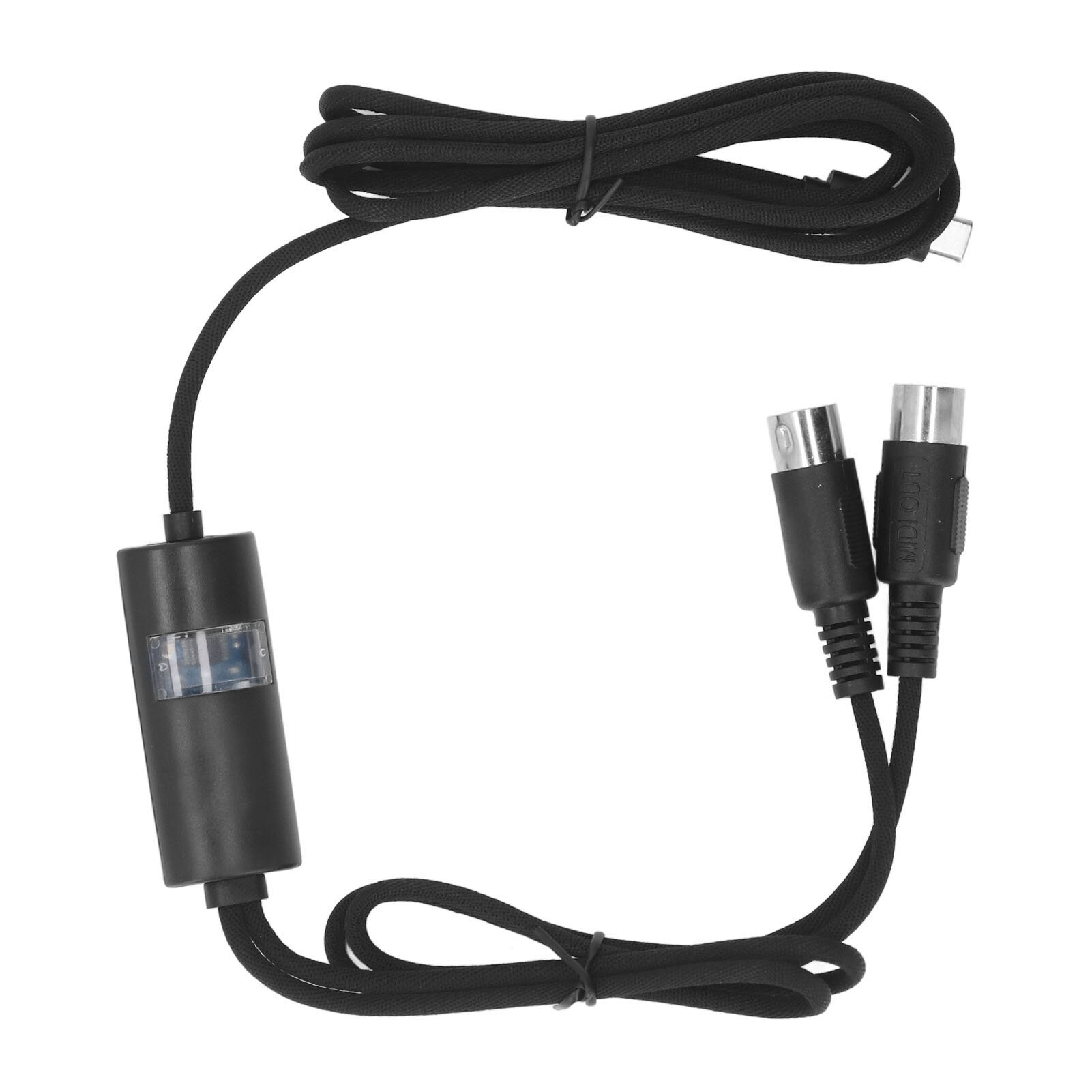 Тип C в MIDI Cable 5ft Type C MIDI -адаптер MIDI для типа C Кабельный преобразователь для музыкальной клавиатуры фортепиано на ПК ноутбук