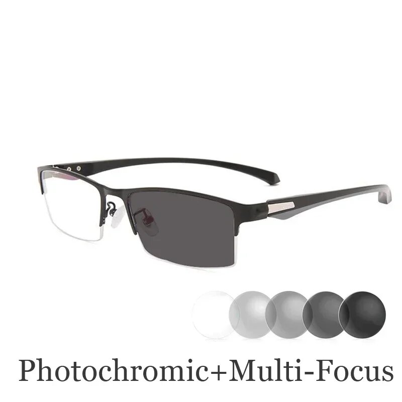 Мультифокальные очки DUTRIEUX Titanium, фотохром, +250