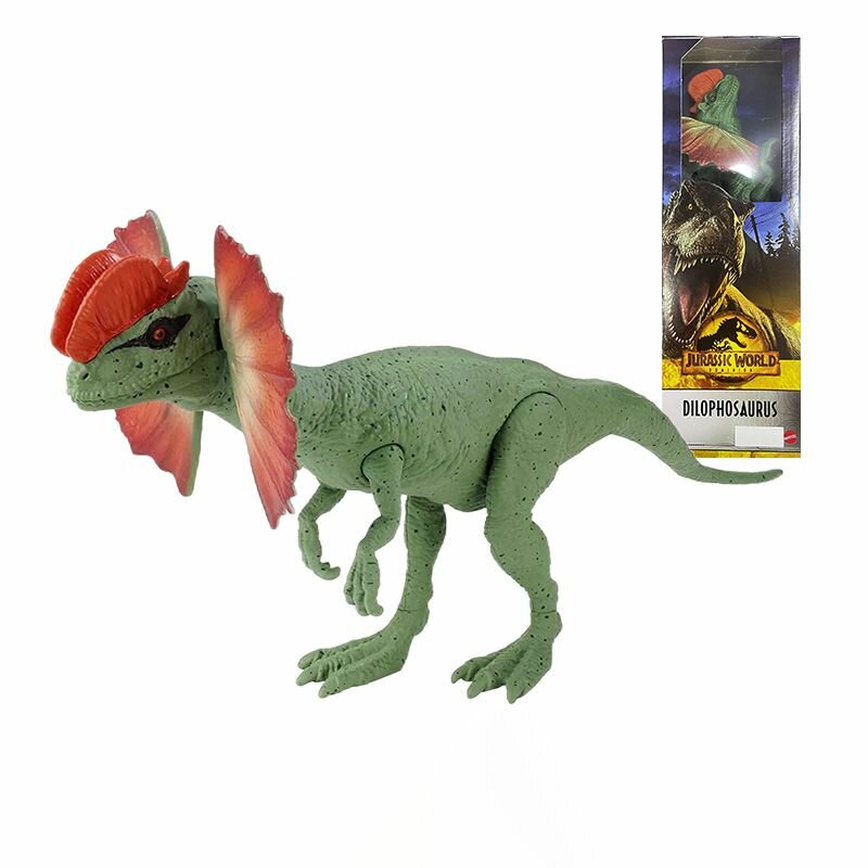Игрушки для динозавров/ Mattel Jurassic World /12 "Фигурка динозавра DILOPHOSAURUS/мир юрского периода 3
