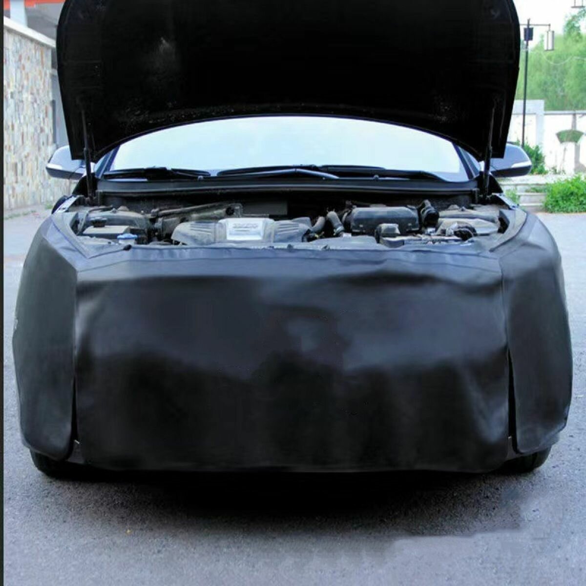 Накидка защитная на бампер и крылья автомобиля / Коврик для ремонта авто-160х70 см 1 шт, 130х65 см 2 шт