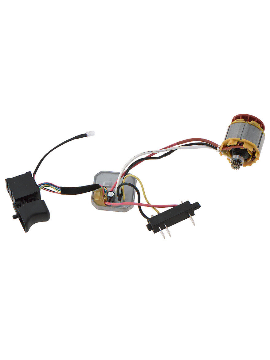 Двигатель бесщеточный 18В + выключатель + плата в сборе