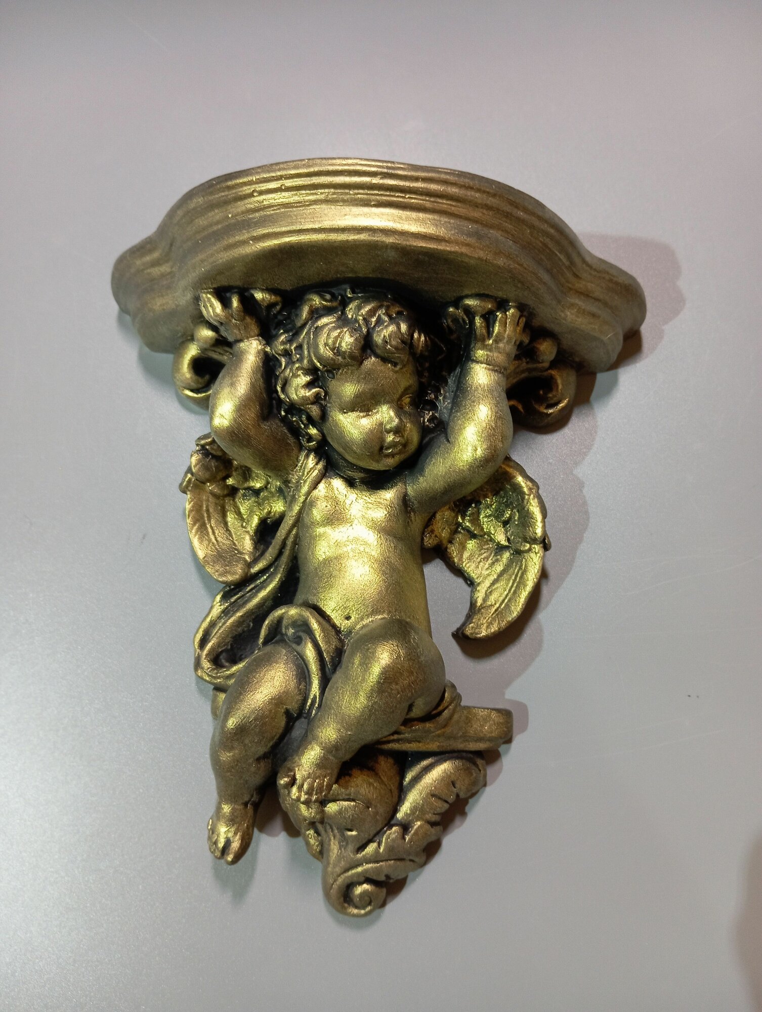 Ангел на стену с полкой