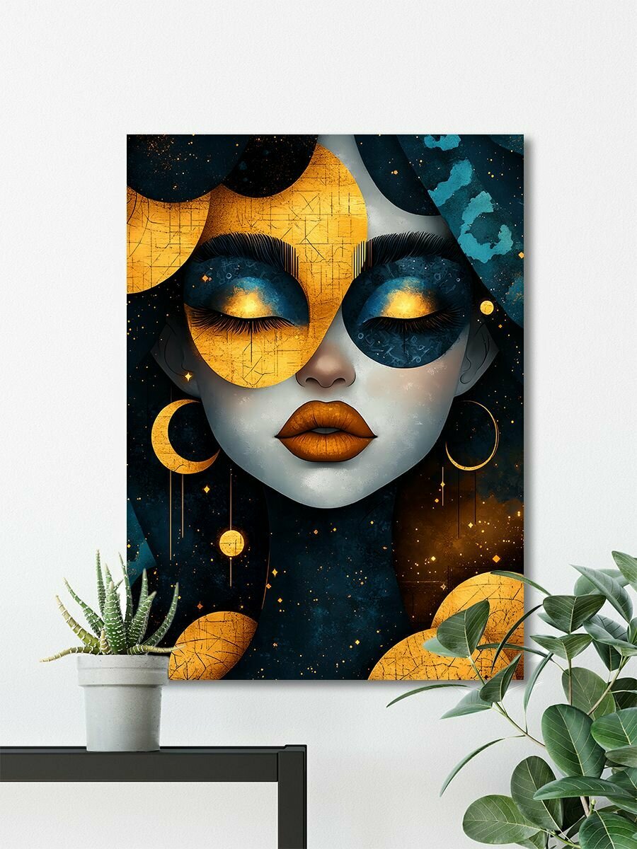 Абстракция / портрет, картина интерьер, картина 30х40 см.