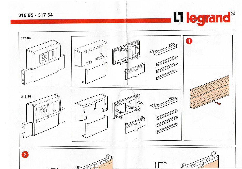 Legrand Mosaic Рамка 4М для всех миниканалов (необх. рамка и суппорт) арт. 031764