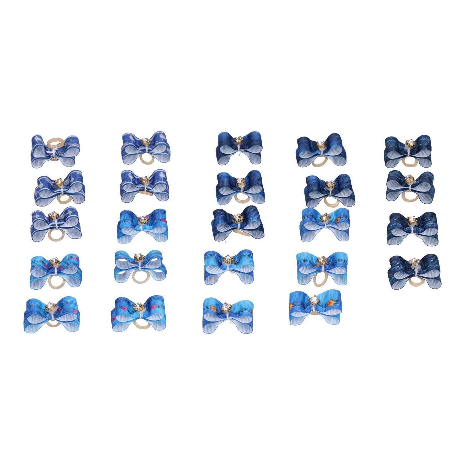 Бантики для волос для домашних животных, милые модные бантики для волос с маленьким бантом для собак и резинками для щенков маленьких собак