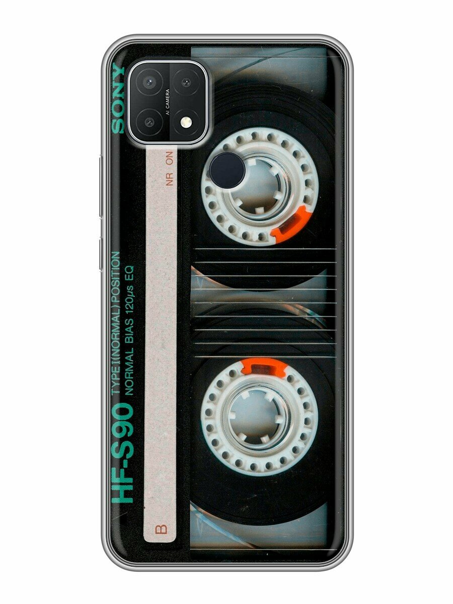Чехол для Oppo A15, Oppo A15s с принтом Кассета ретро (оппо А15, Оппо A15s)