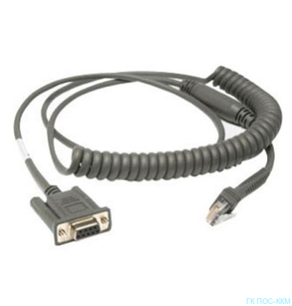 Кабель ZEBRA CBL: RS232 (TRU TTL. DB9F, PWR9) 2,7 м, CLD