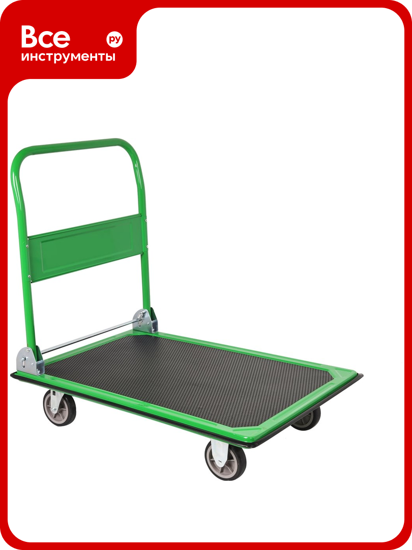 Тележка платформенная стальная г/п 300 кг EURO-LIFT ТН300 00000357, защищенная