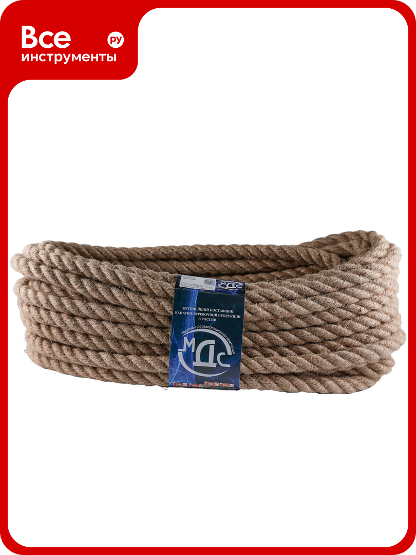 Джутовый канат ТПК МДС, 16мм, 20 м, декорации и отделки