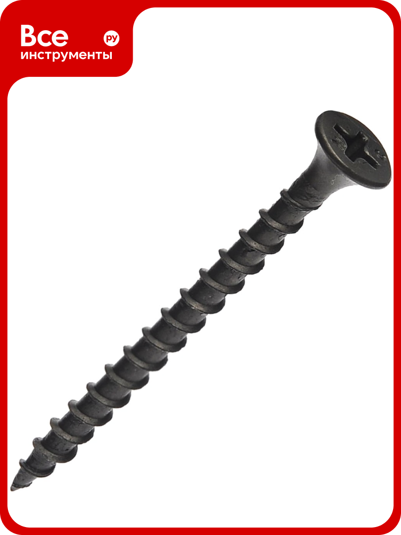 Саморез ГКЛ по дереву металлсервис 3.5x51 мм 1 кг/395 шт 1186379, деревянная