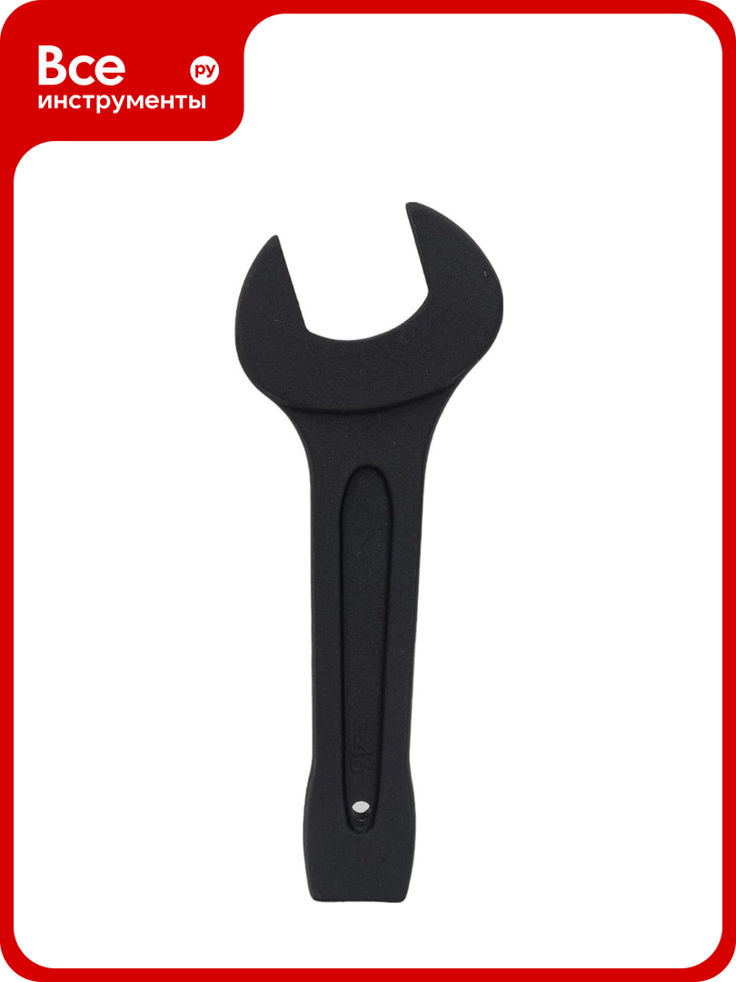 Гаечный ключ BIST рожковый ударный 46 мм BCT3304-46, с молотком, CrV с антикоррозийным покрытием, профессиональная серия