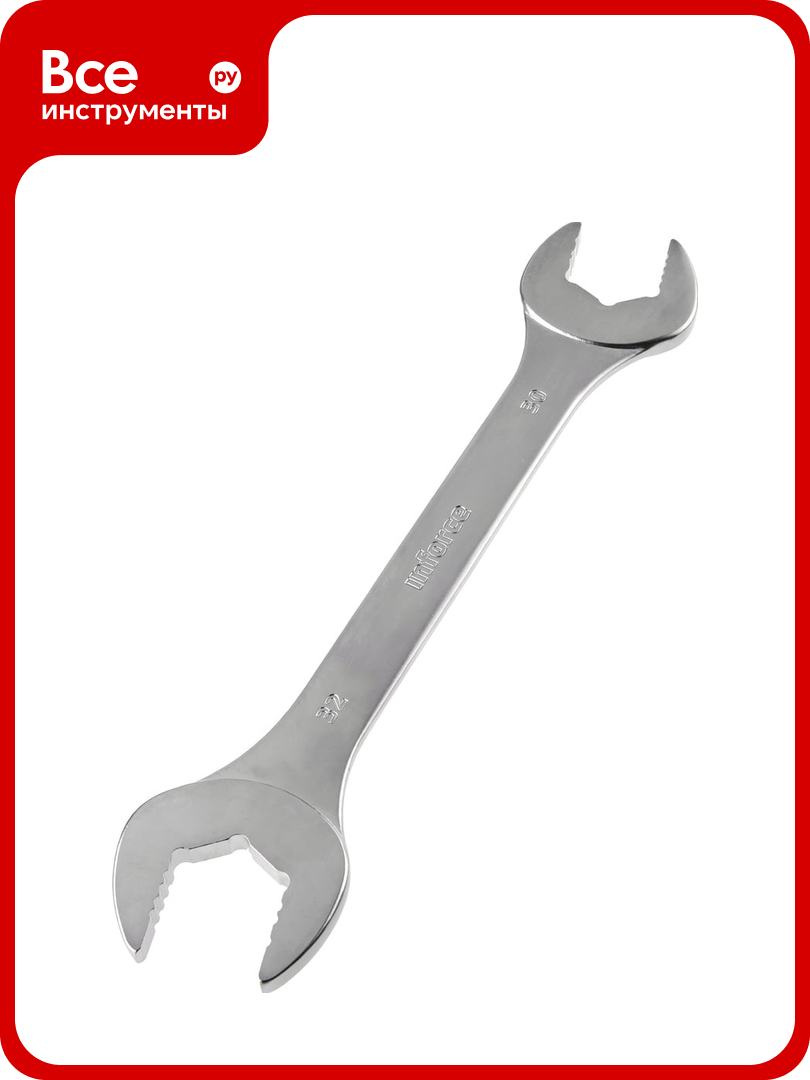 Рожковый ключ 30x32мм Inforce, Сталь Cr-V, профессиональный, 06-05-68, работы с шестигранным