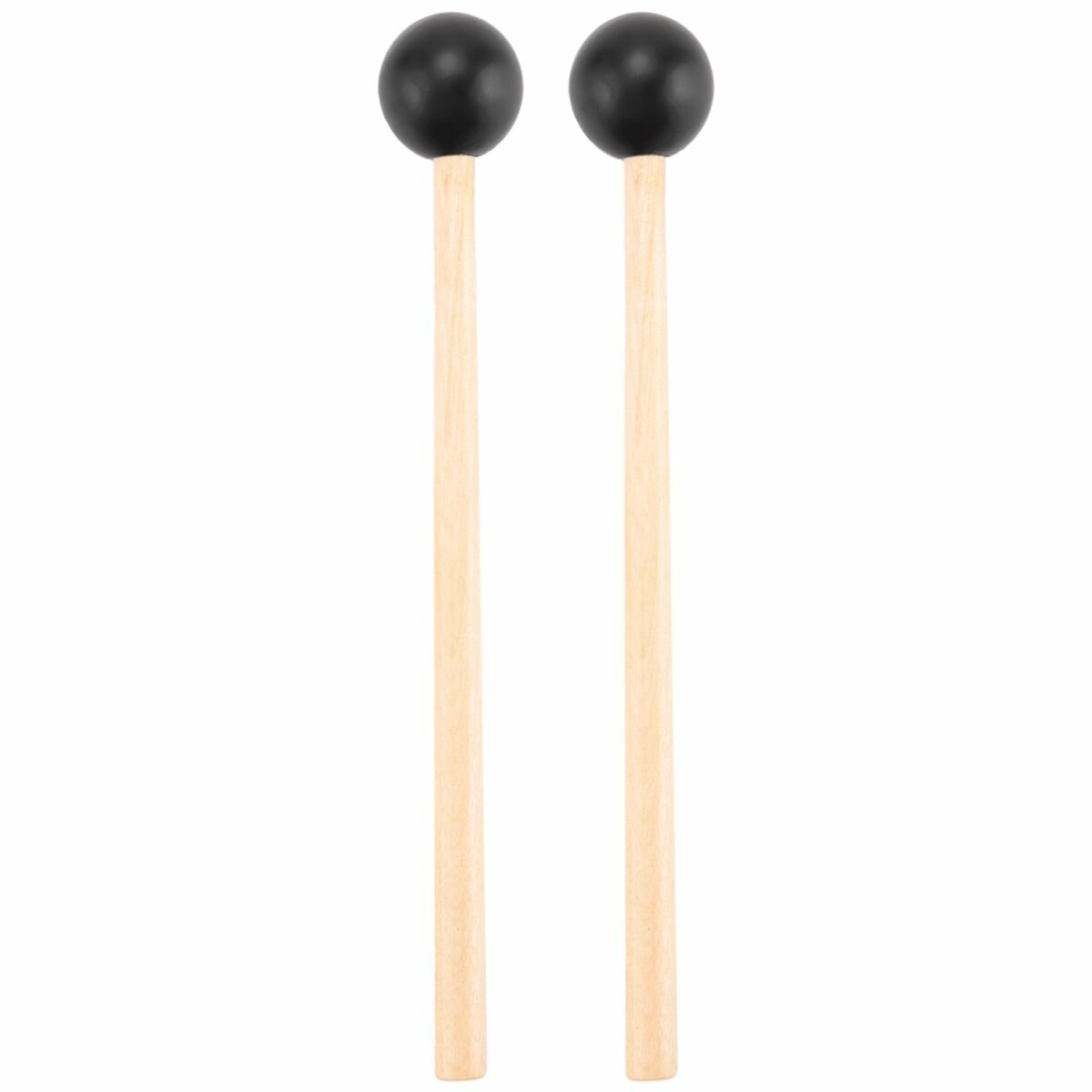 (O061)2 шт, мягкие резиновые палочки с деревянной ручкой, молотки для колокольчиков для глокеншпиля, ксилофона, колокольчика, запчасти для музыкальных инструментов, черный