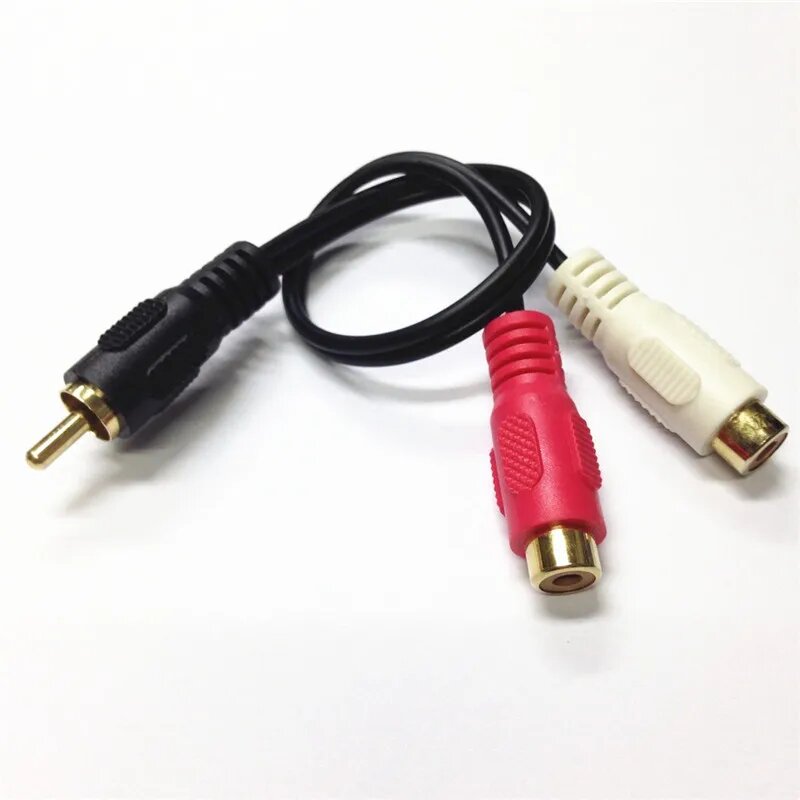 RCA разветвитель 2RCA-M-2RCA-F, 0.25 м