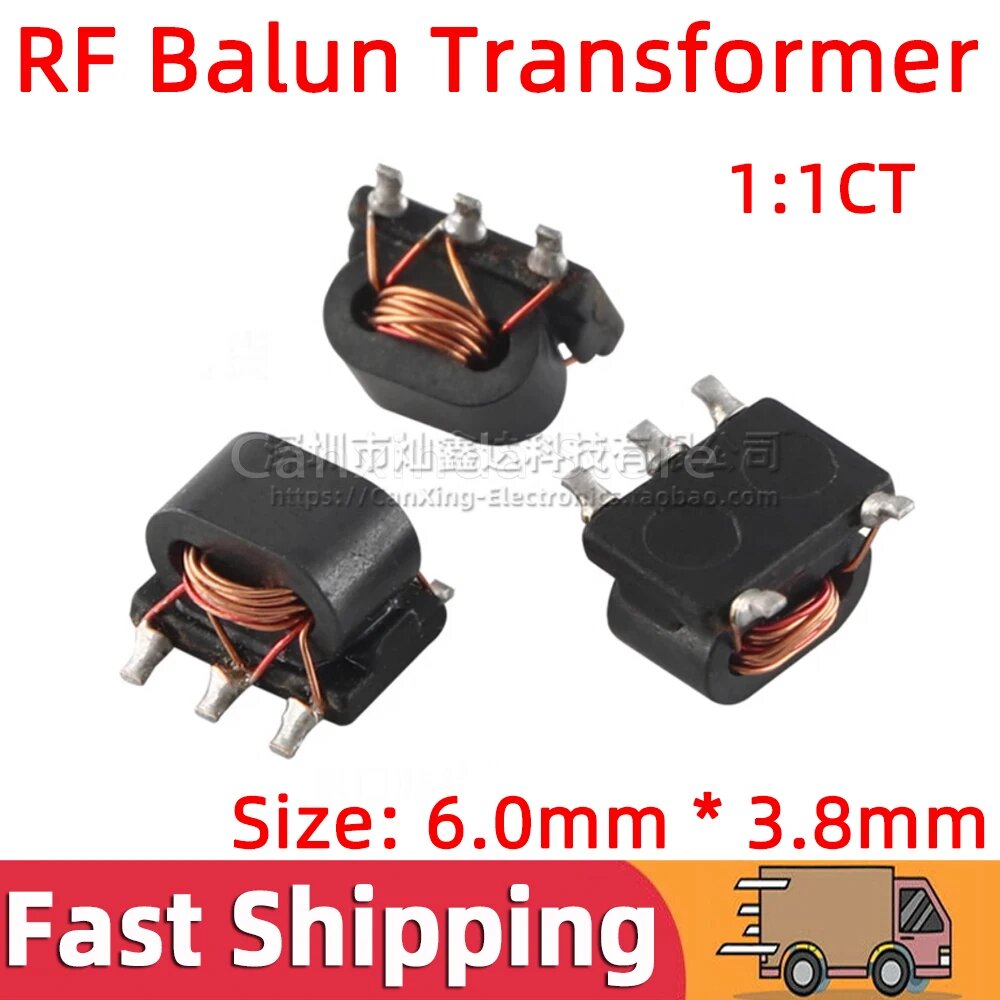 5 шт. SMD RF сигнал балун трансформатор 1:1CT частота 1,5 МГц-300 МГц несбалансированный сбалансированный изолированный изоляционный резьбовой YB001T-1087AS