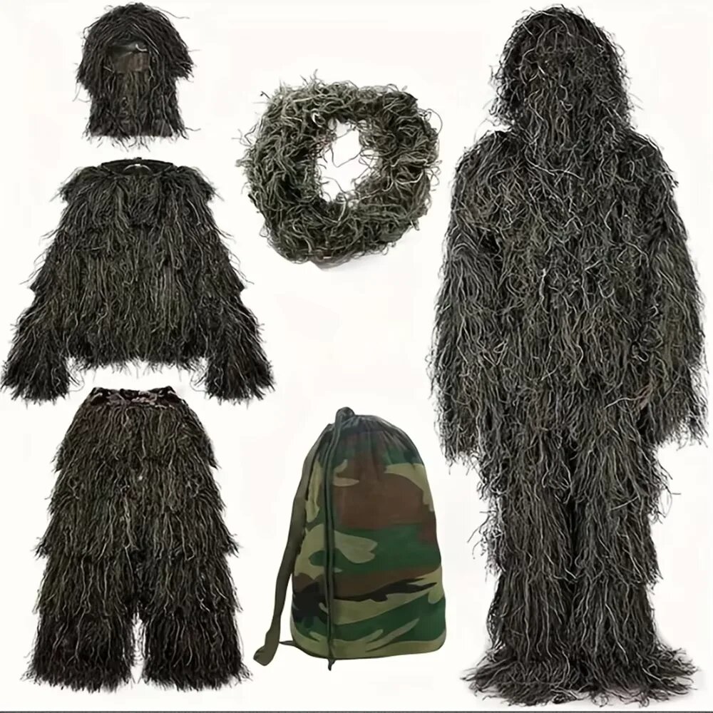 5 шт. 3D камуфляжный костюм Ghillie OphidianTac RG-190CM