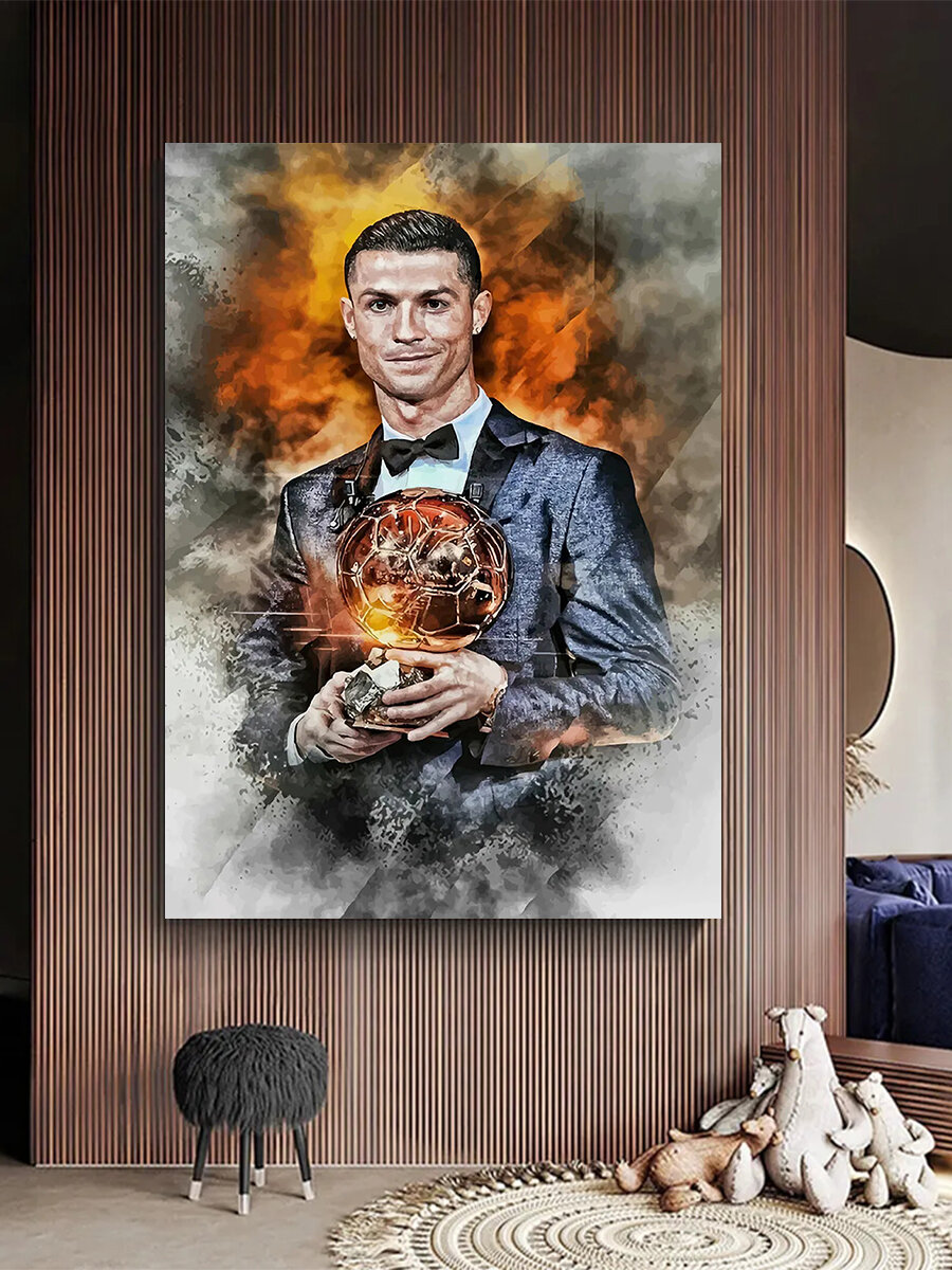 Картина на стену для интерьера - "Футбол, Криштиану Роналду / Cristiano Ronaldo" , 20х30 см.