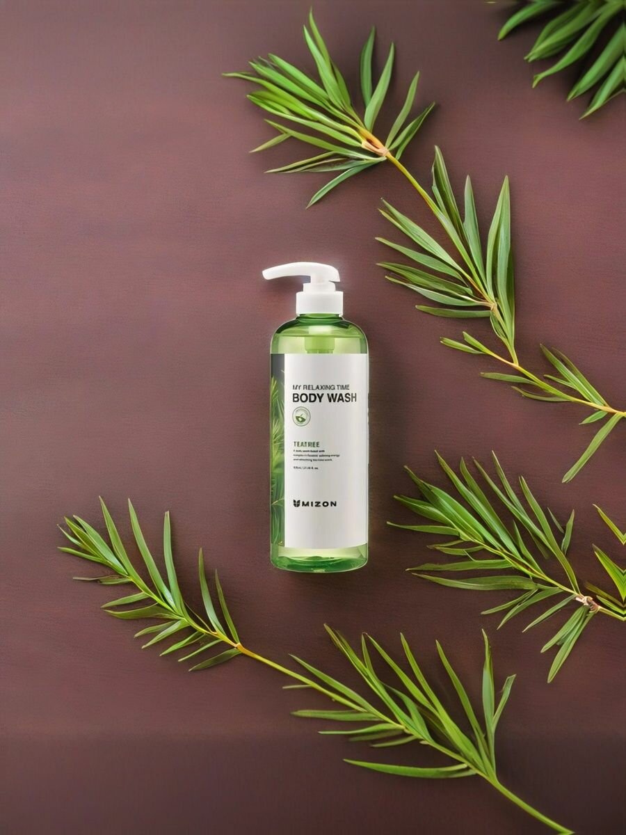 MIZON Гель для душа с экстрактом чайного дерева 800 мл MY RELAXING TIME BODY WASH TEATREE