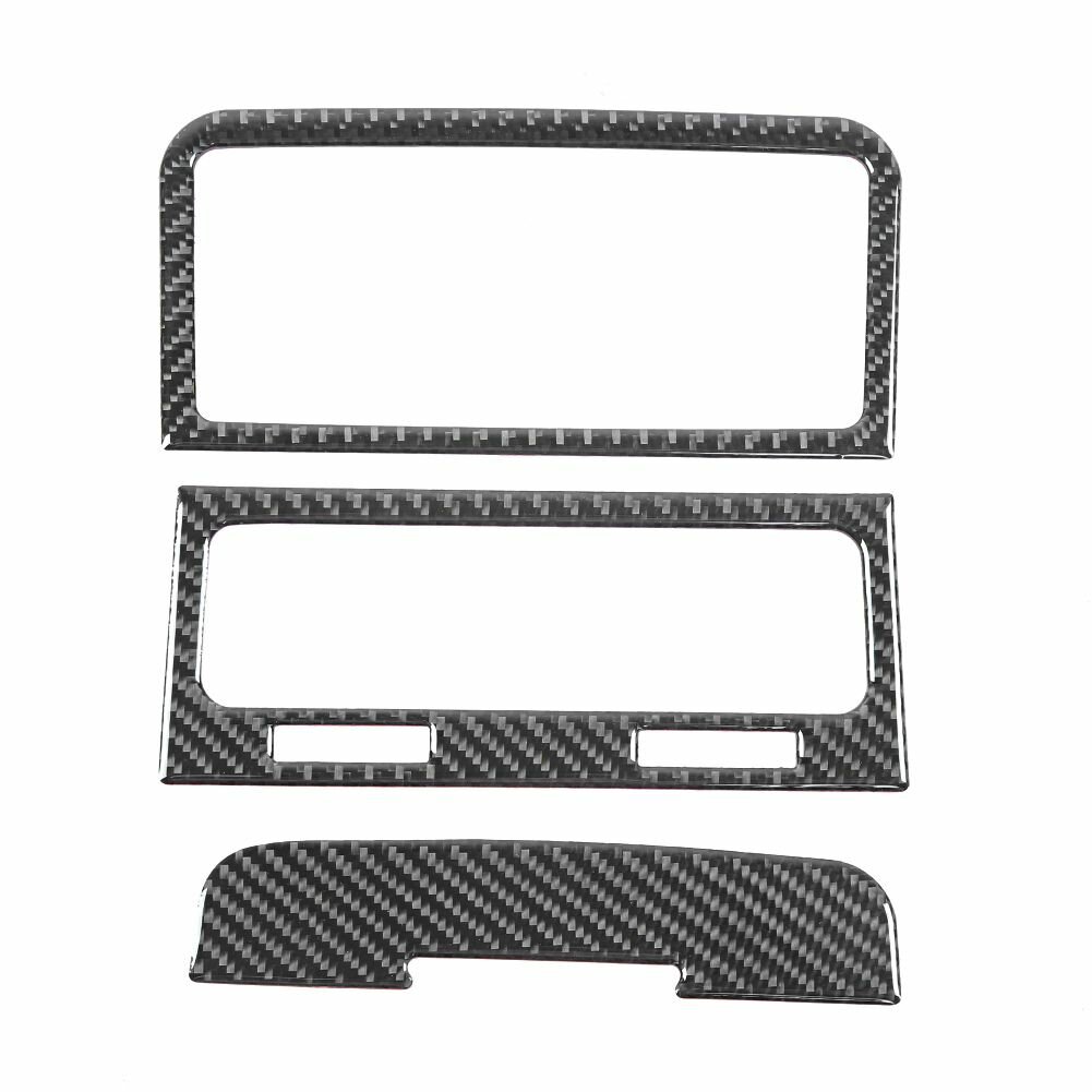 3шт Отделка задней рамки воздуховыпуска из карбона для VW Touareg 2011-2018 LHD