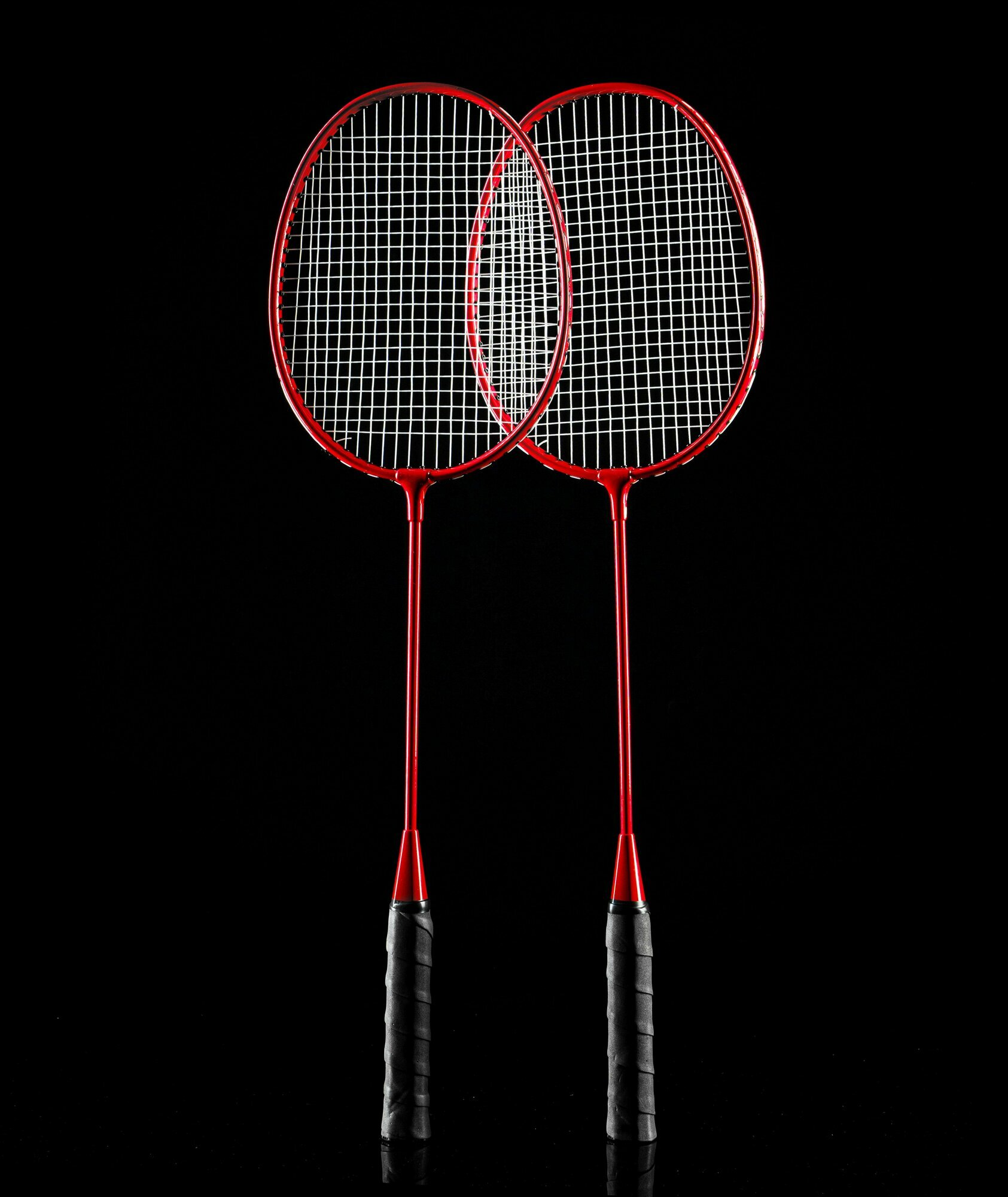 Ракетки для бадминтона алюминиевые ONLYTOP, в чехле, набор 2 шт.