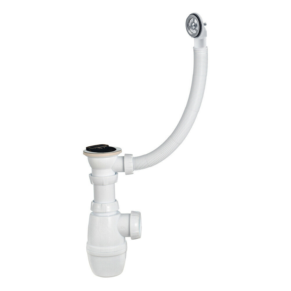 Сифон для раковины Wirquin Минор 1 1/2х40/50 мм с выпуском 40/50 мм с соединением 40/50 мм белый (30987191)