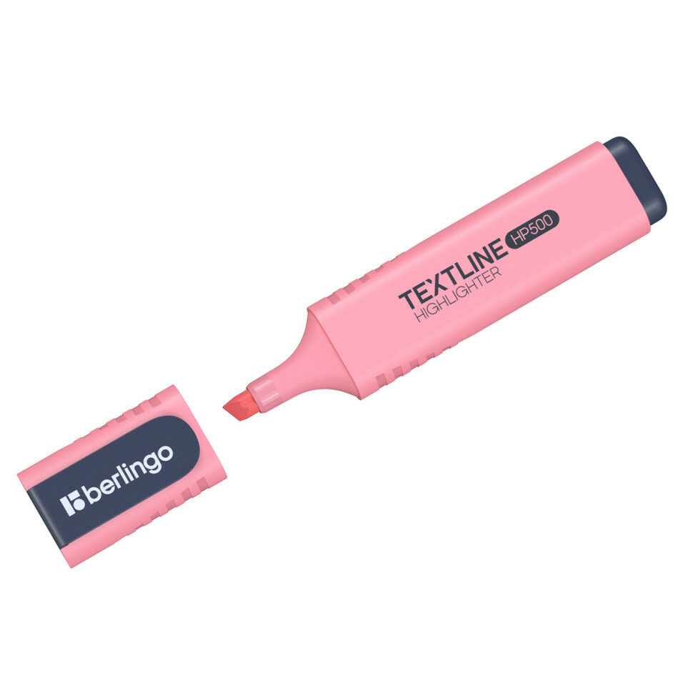 Текстовыделитель Berlingo "Textline HP500" коралловый, 1-5мм, 374566