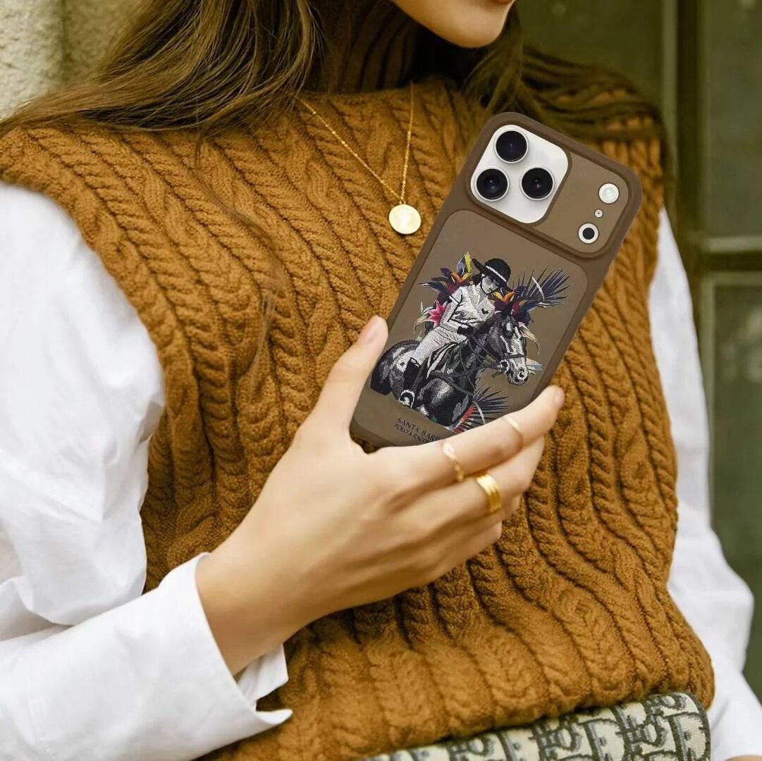 Чехол на IPHONE 17 Pro Max SANTA BARBARA Cedric Phone case for, коричневый